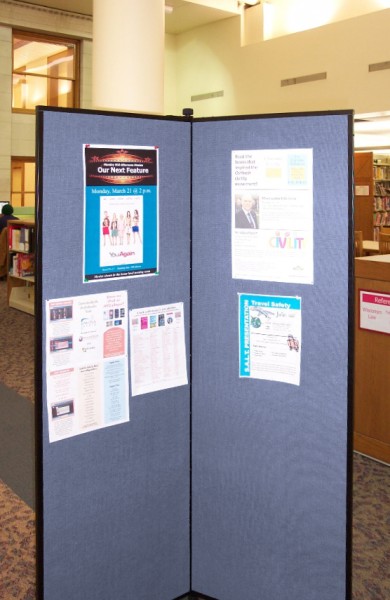 Portable Library Information Display Boards - Screenflex