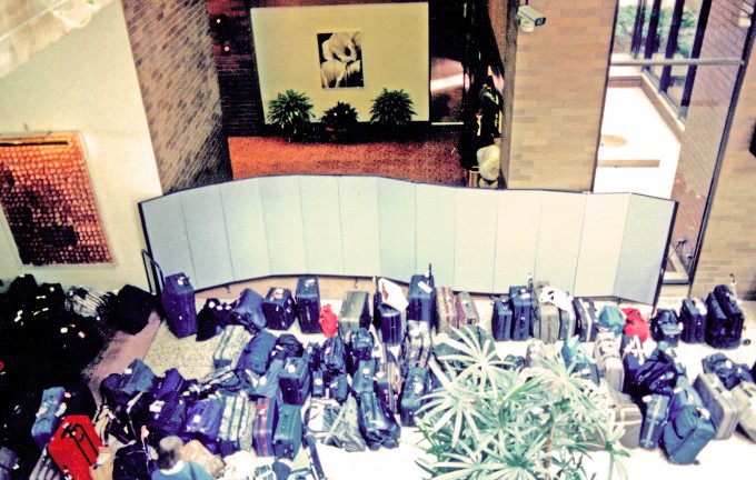 Secure Area for luggage at Any Hotel-Screenflex