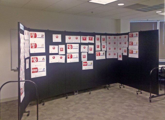 Corporate Office Use Portable Wall as Storyboards | Screenflex
