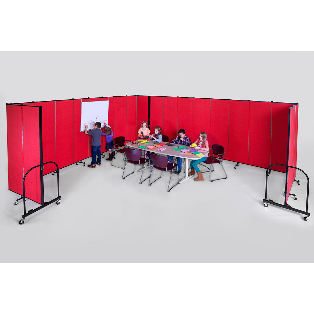 Portable Classroom with Hanging Markerboard • Screenflex