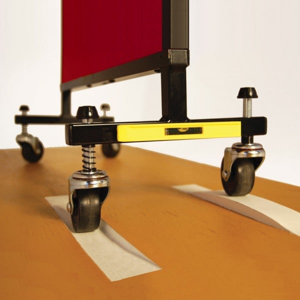 Self-Leveling Casters add Stability on Uneven Floors