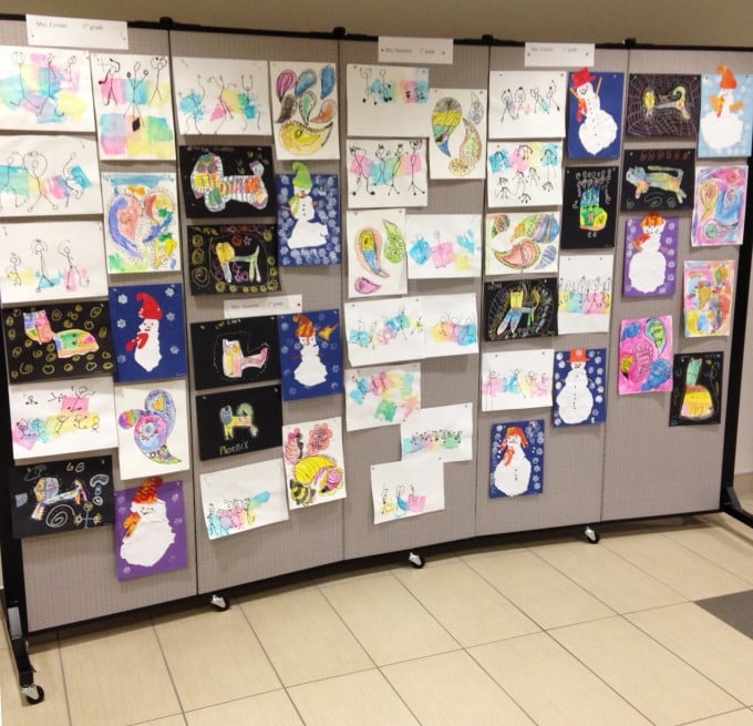 School Art Fair Display Ideas | Screenflex Room Dividers