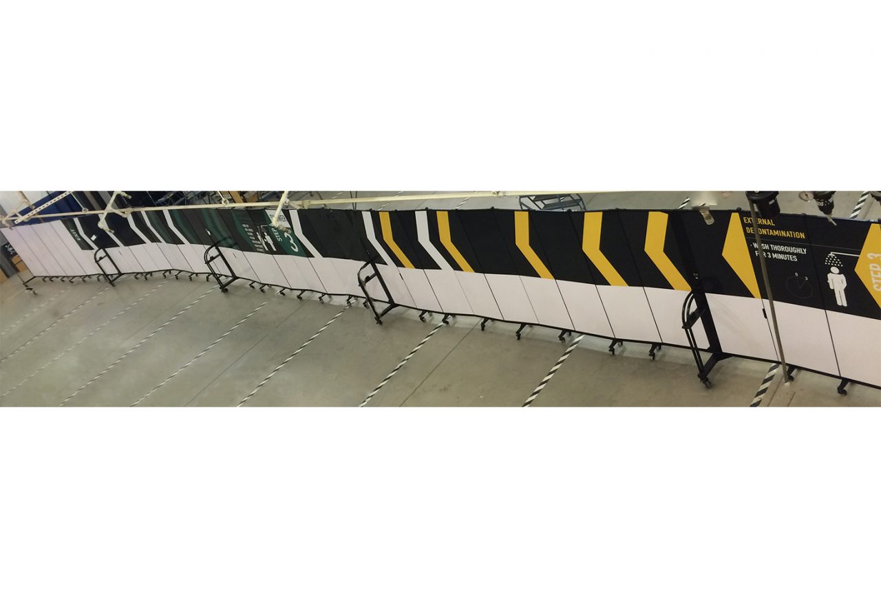 Safety Procedures Display Panels - Screenflex Portable Room Dividers