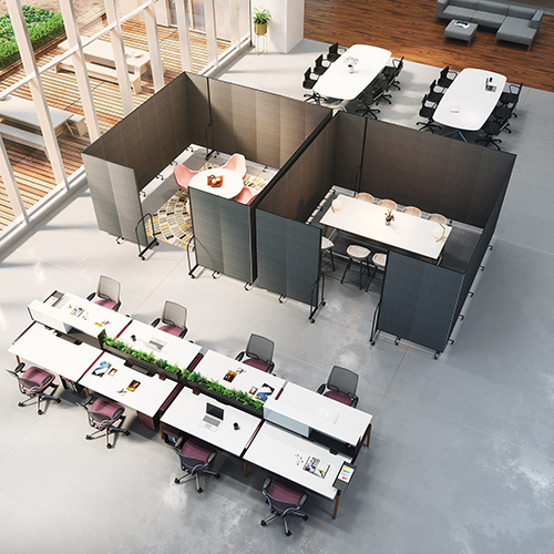 Flexible Collaborative Workspace - Screenflex Portable Room Dividers