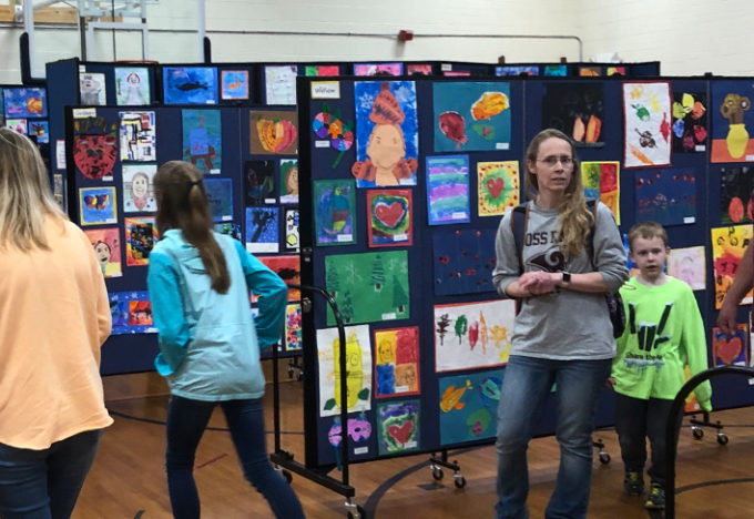 Middle School Art Show Ideas - Screenflex Portable Room Dividers