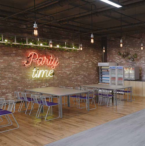 Party Center Space Optimization - Screenflex Portable Room Dividers