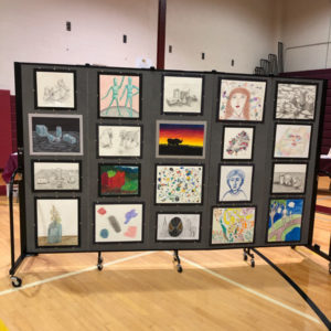 Art Show Display - Screenflex Portable Room Dividers