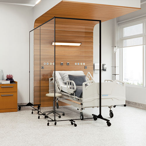 Hospital Room Barrier - Screenflex Portable Room Dividers