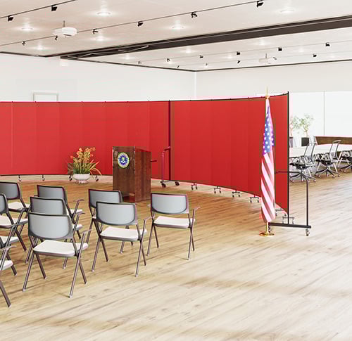 Crowd Control Barriers: Government Use - Screenflex Portable Room Dividers