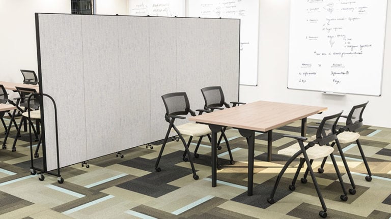 Classroom Partition for Desk Spaces - Screenflex Portable Room Dividers