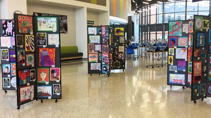 Art Display Idea For Educators - Screenflex Portable Room Dividers