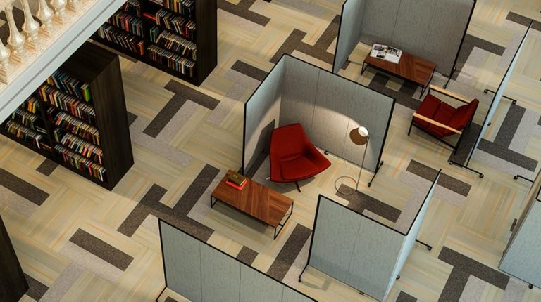 Library Privacy Walls - Screenflex Portable Room Dividers