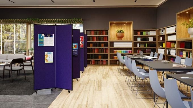 Library Display Idea - Screenflex Portable Room Dividers