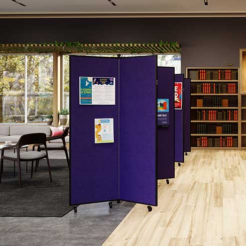Library Display Idea - Screenflex Portable Room Dividers