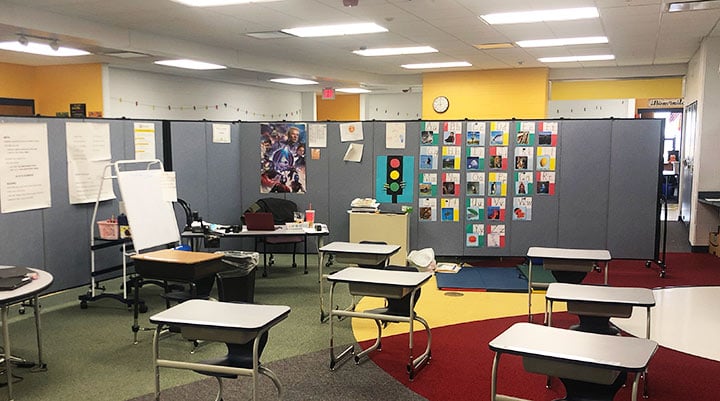 Post-Pandemic Classroom: Crosby Elementary - Screenflex Partitions