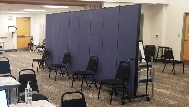Vaccination Clinic Barriers - Screenflex Portable Room Dividers