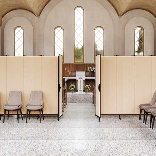 Church's Sanctuary Needs Extra Space - Screenflex Partitions