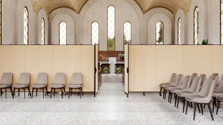 Church's Sanctuary Needs Extra Space - Screenflex Partitions