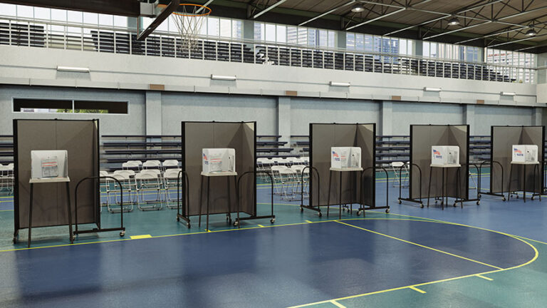 Election Day Privacy Screens - Screenflex Portable Dividers