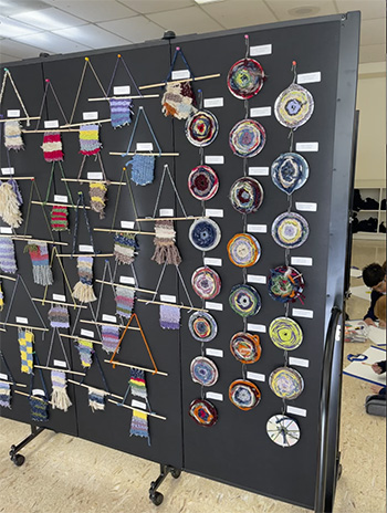 Freestanding Art Display Board for Schools