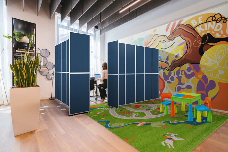 Highpoint Anchored Dividers for Early Childhood Learning Centers