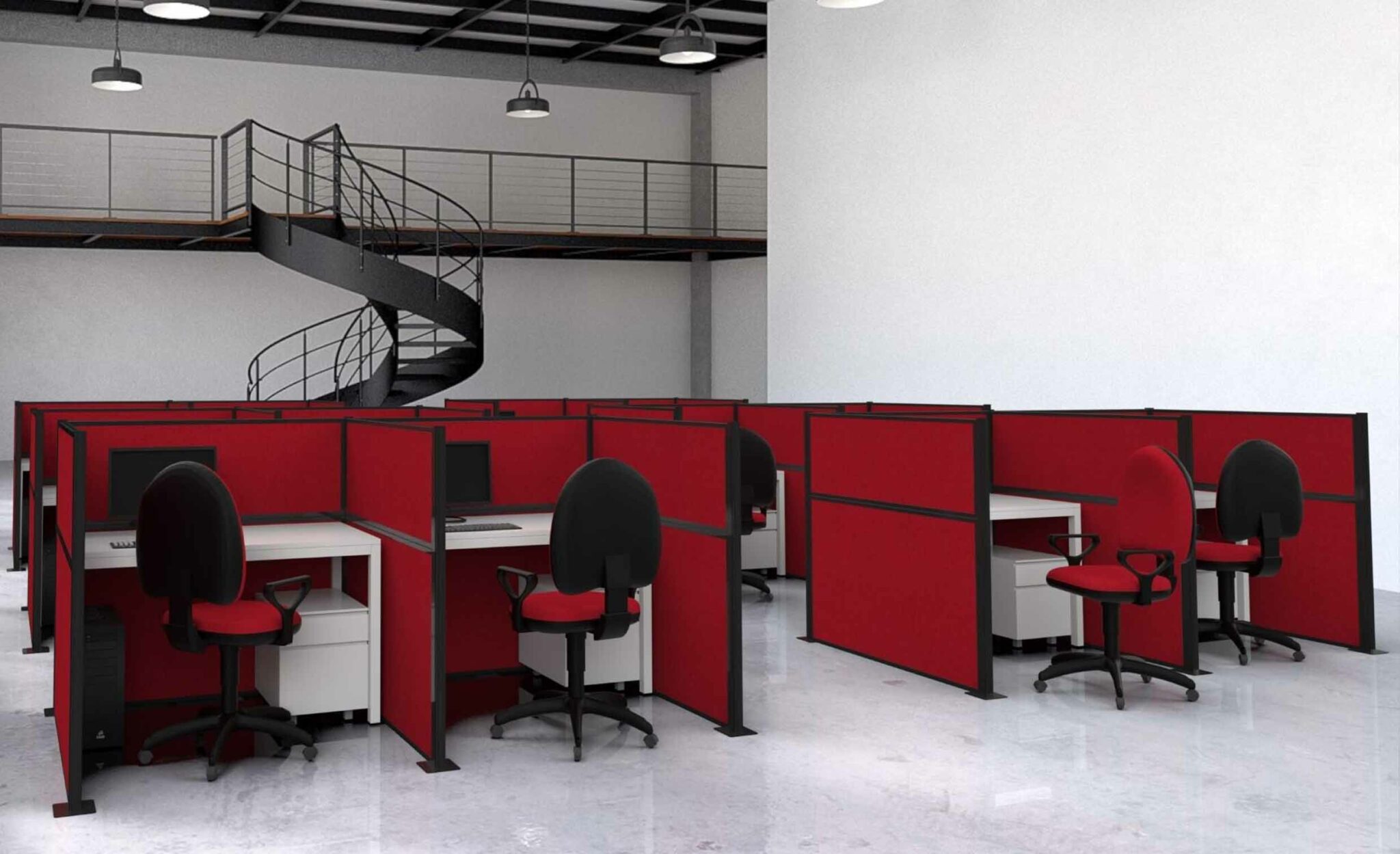 Elevate Efficiency, Productivity with Call Center Cubicles - Screenflex Portable Room Dividers